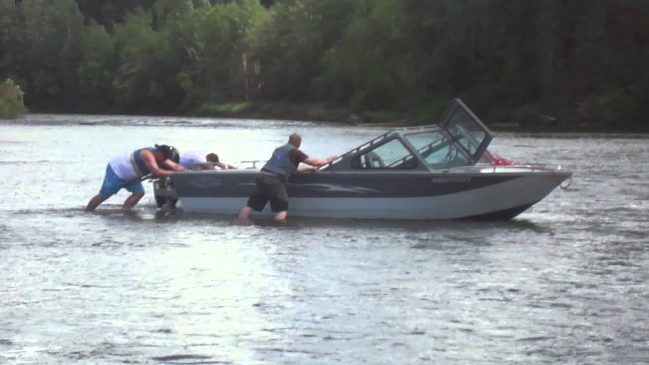 outlaw on rockbar on firebag river - YouTube