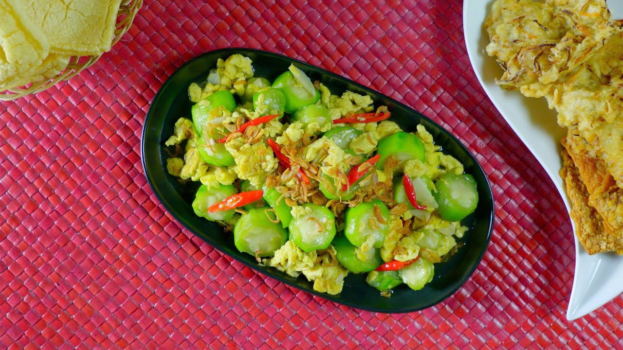 Oseng Gambas Telur - YouTube