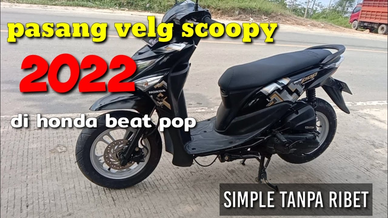 PASANG VELG RING 12 DI HONDA BEAT POP || tutorial pemasangan sampai ...