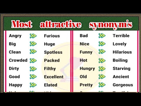 most attractive synonyms | can you score 10/10 in this quiz - YouTube