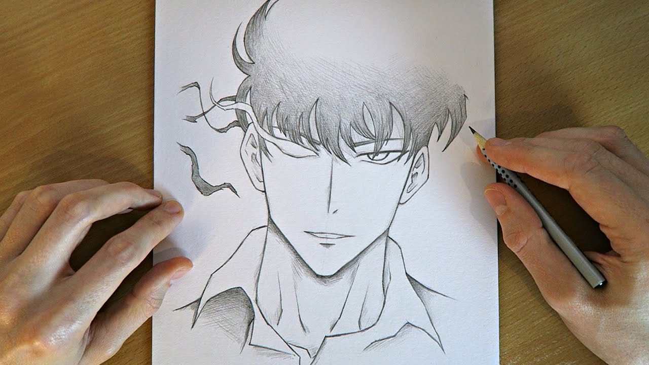 How to Draw Sung Jin Woo | Solo Leveling Drawing Tutorial | Step by ...