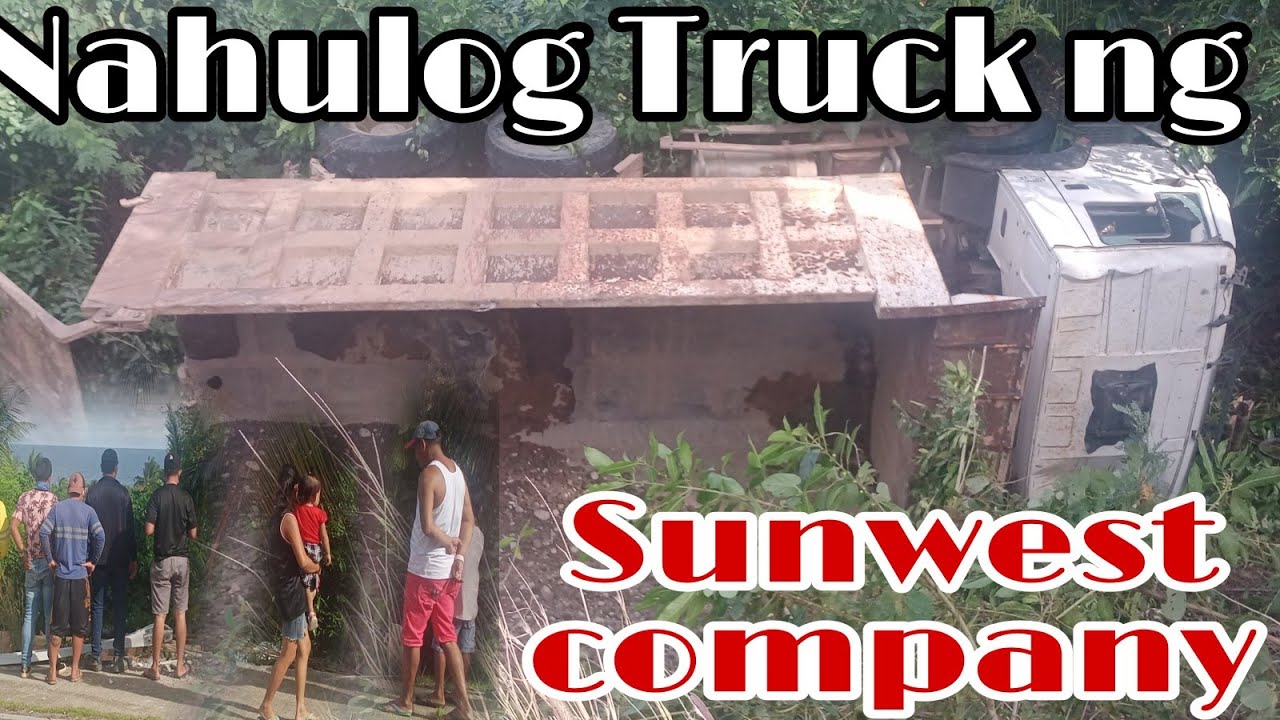 truck ng Sunwest Construction Company nahulog sa bangin - YouTube
