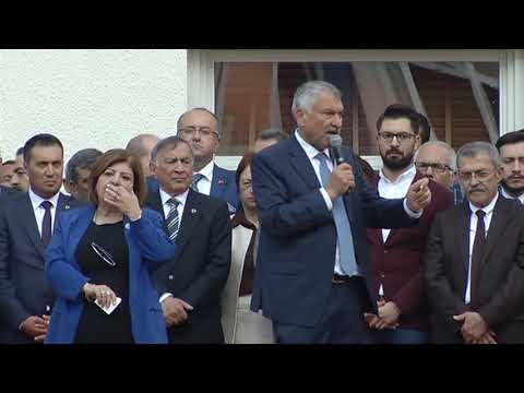 ADANA BÜYÜKŞEHİR BELEDİYESİ DEVİR TESLİM TÖRENİ ZEYDAN KARALARIN BALKON KONUŞMASI2