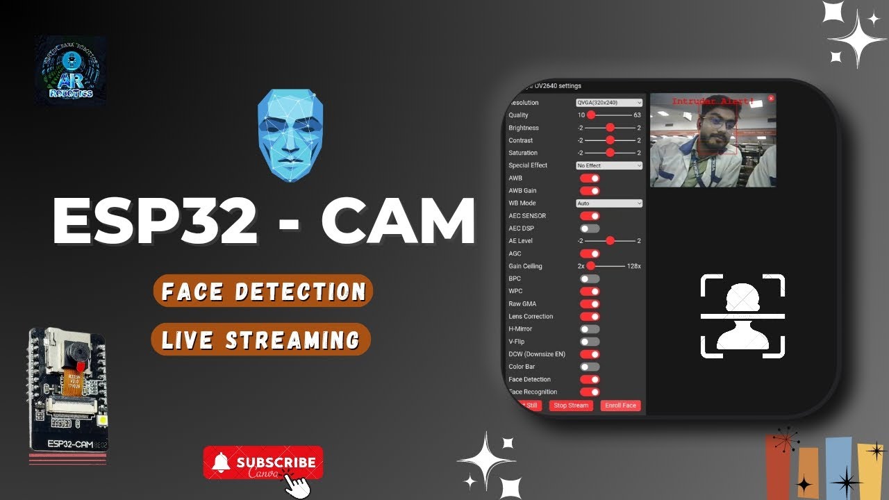Diy Esp32cam Project Face Detection Live Streaming Interface Youtube