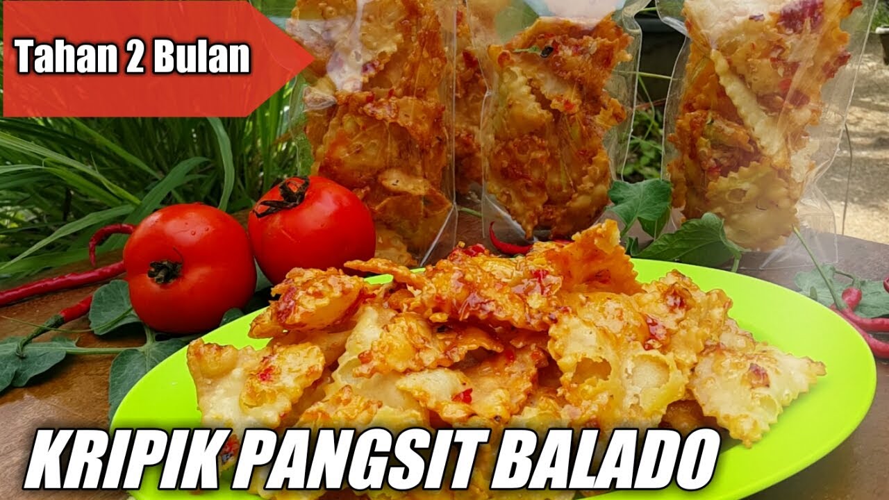 CARA MEMBUAT KRIPIK PANGSIT BALADO PEDAS MANIS || TIDAK CEPAT MLEMPEM ...