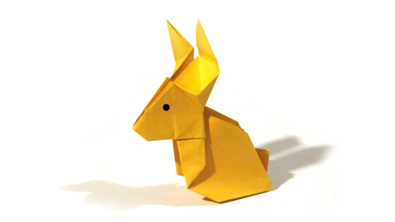 Easter Origami Rabbit - Tutorial - How to make an origami rabbit - YouTube