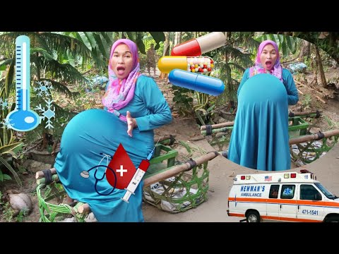 Drama ibu hamil 🤱🤰Mendadak kontraksi dan melahirkan di keranjang gandeng - YouTube