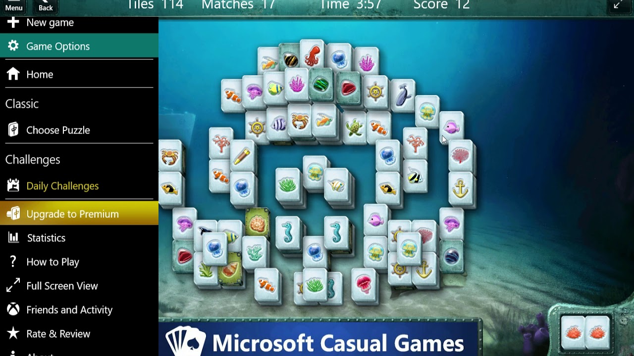 Microsoft Mahjong Underwater Ambience - YouTube
