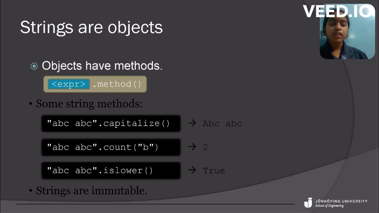 Strings(Introduction to python programming) - YouTube