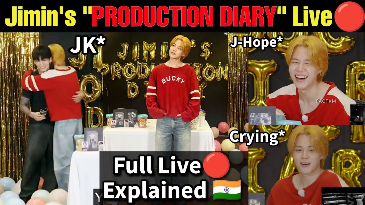 [Full Video] Jimin's "PRODUCTION DIARY" Weverse LIVE Full Explained 🇮🇳 ...