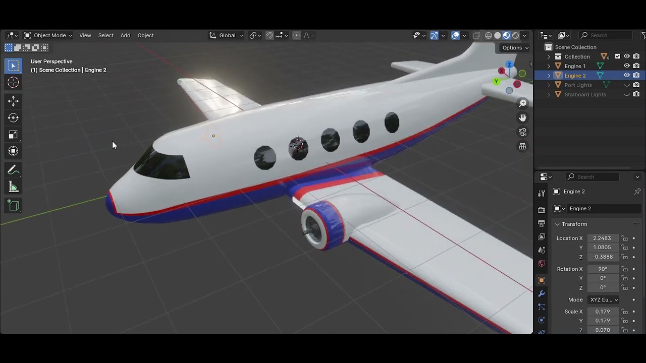 Simple Blender Plane Part 3 - YouTube