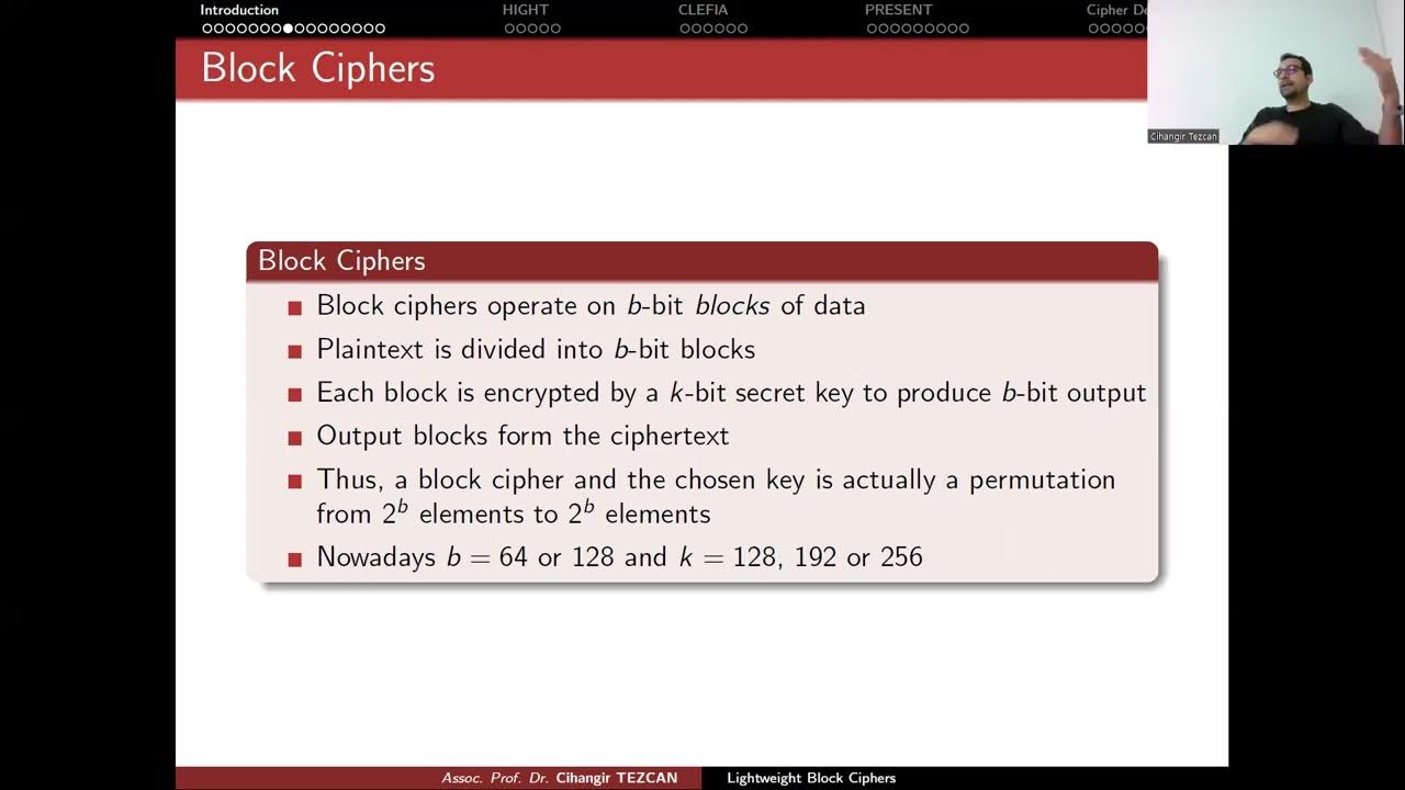 Lightweight Block Ciphers - YouTube