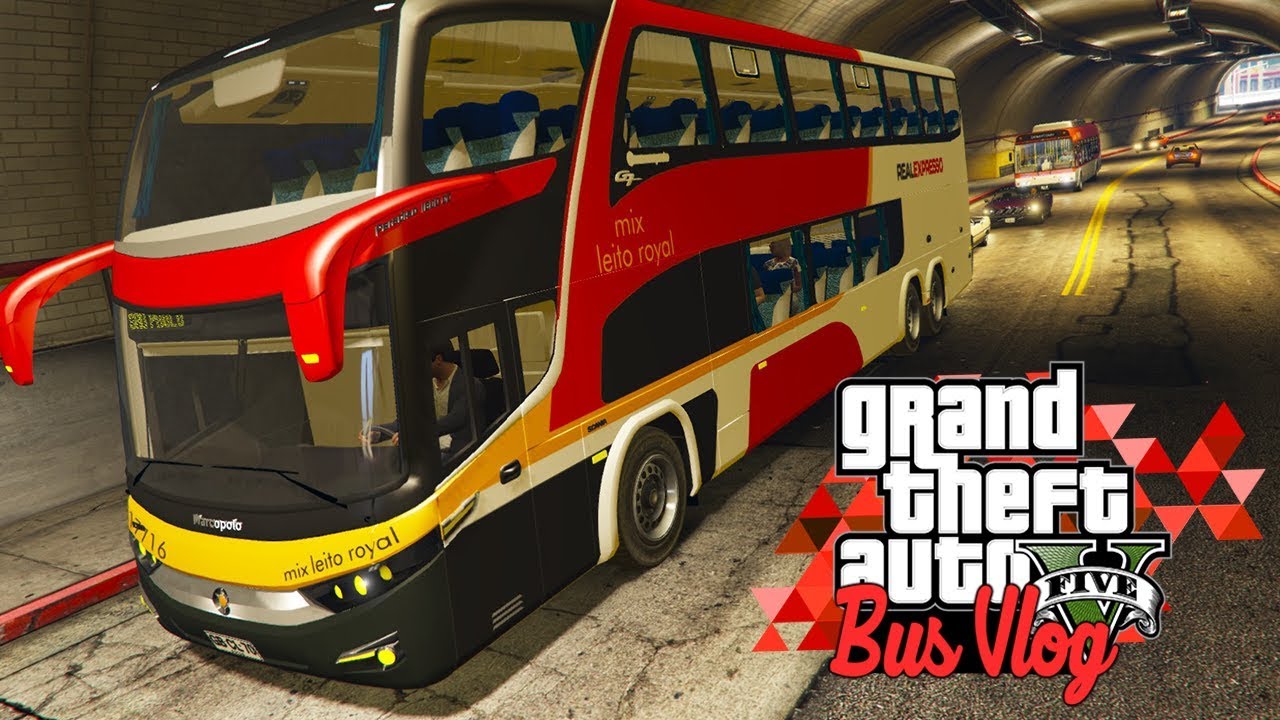 GTA V BusVlog: Viação Real Expresso Turismo Executivo Brasil Gameplay ...