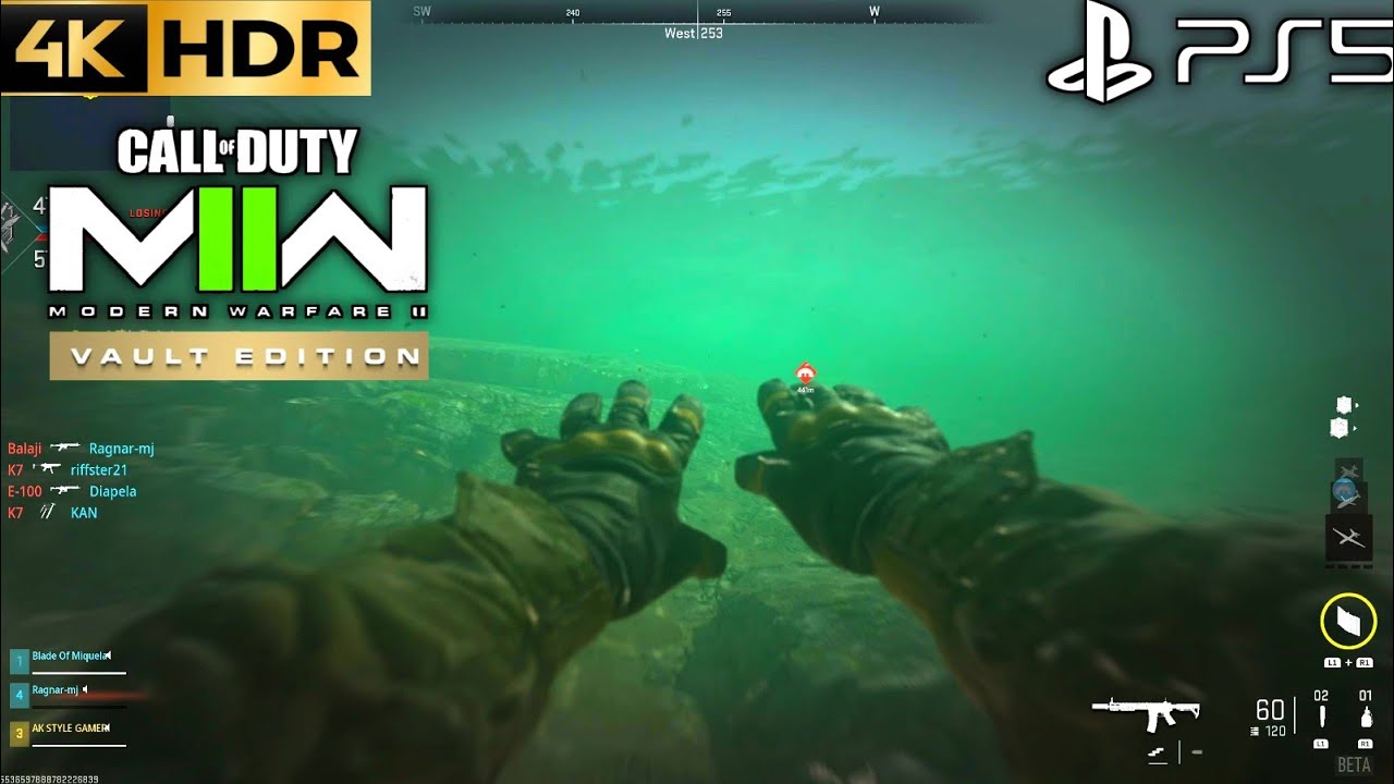 Underwater Scene MODERN WARFARE 2 BETA Underwater Scene 4K |PS5 Modern ...