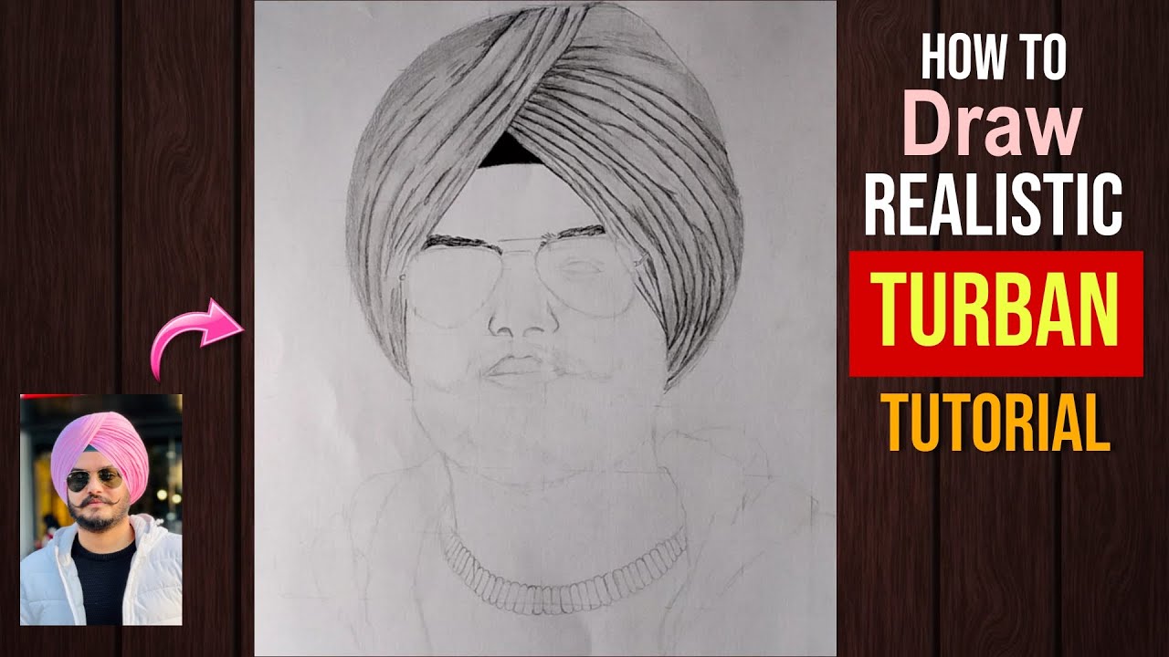 How to Draw a Turban - Step by Step Tutorial for Beginners - YouTube