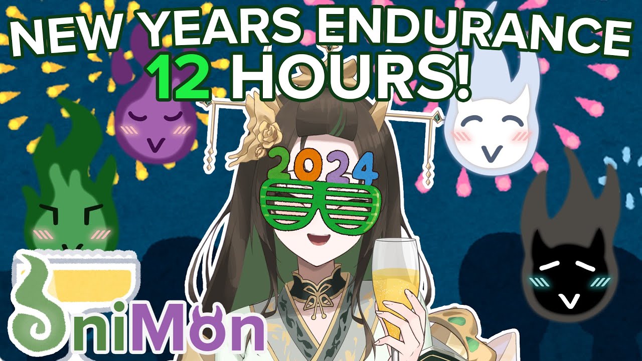 【OniMon #9】NEW YEAR'S EVE/DAY 12 HOUR ENDURANCE STREAM【Yuno Hanaki ...