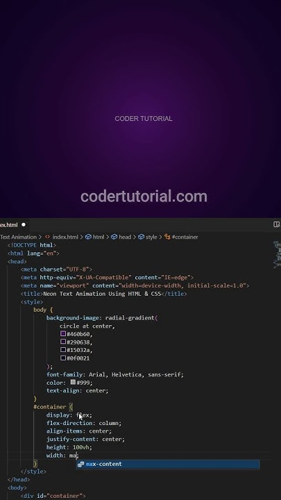 Neon Text Animation With Blink Effect Using Html And Css Shorts Shortsvideo Webdesign Html