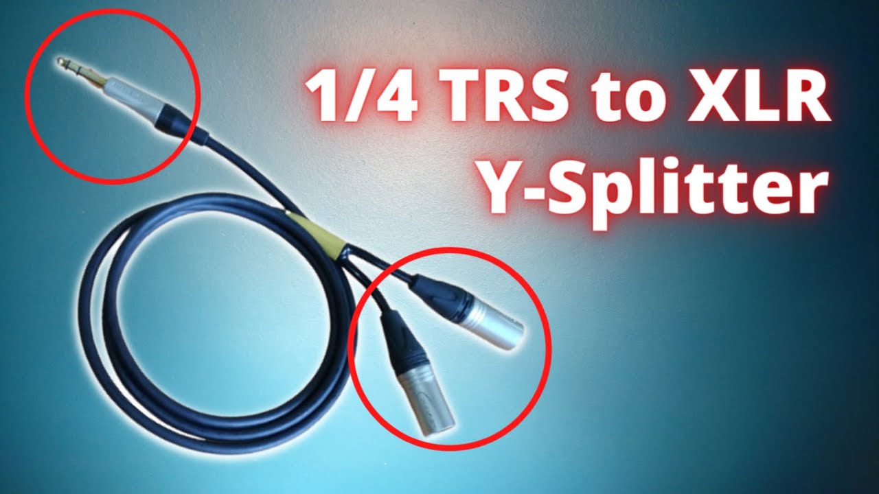 How to make 1/4 TRS to Dual XLR Male Y-Splitter Cable - YouTube