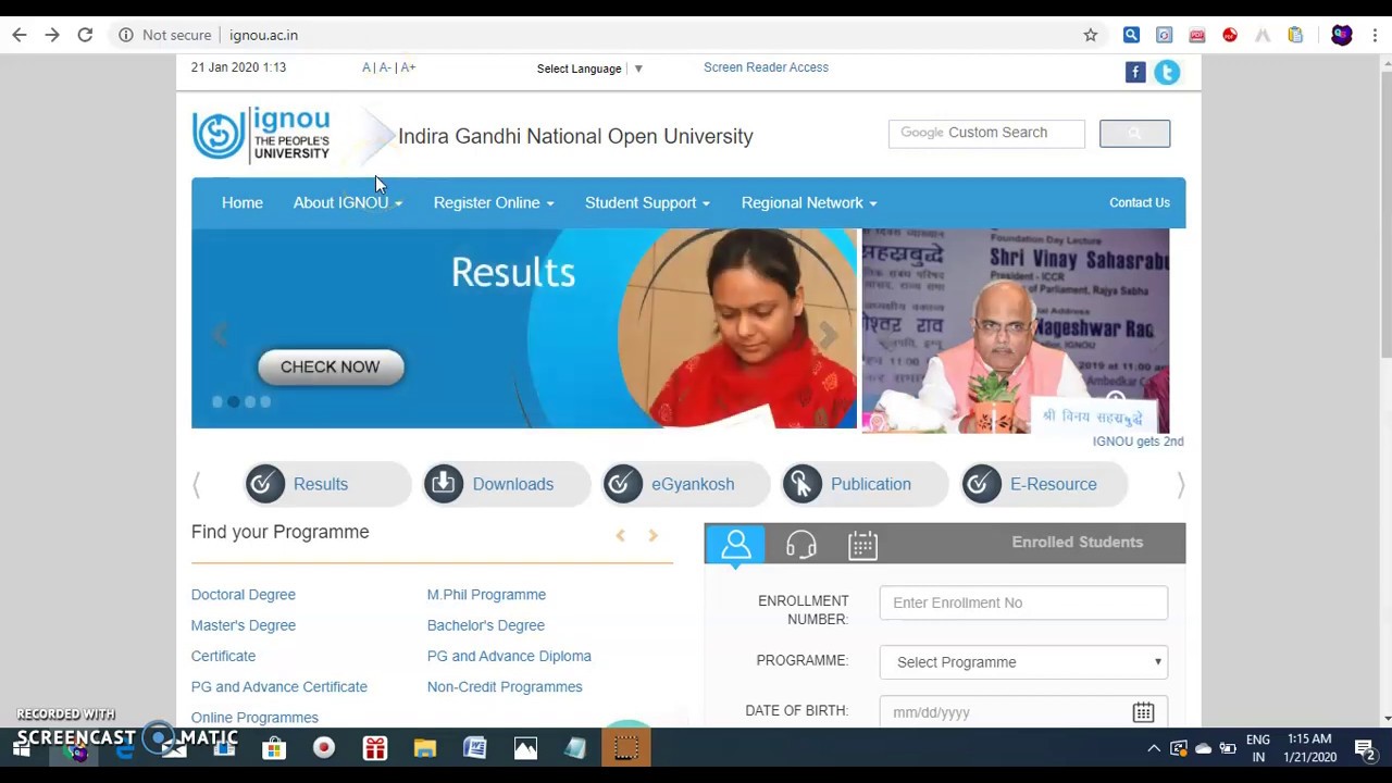 HOW TO Download Study material and ignou assignment by ignou website ...