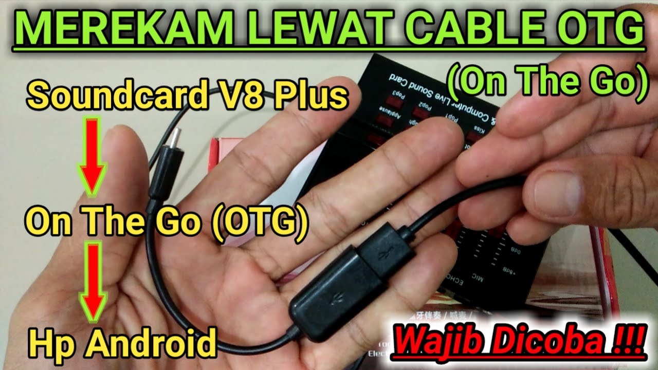 Merekam audio dari jalur output charger soundcard V8 plus menggunakan ...