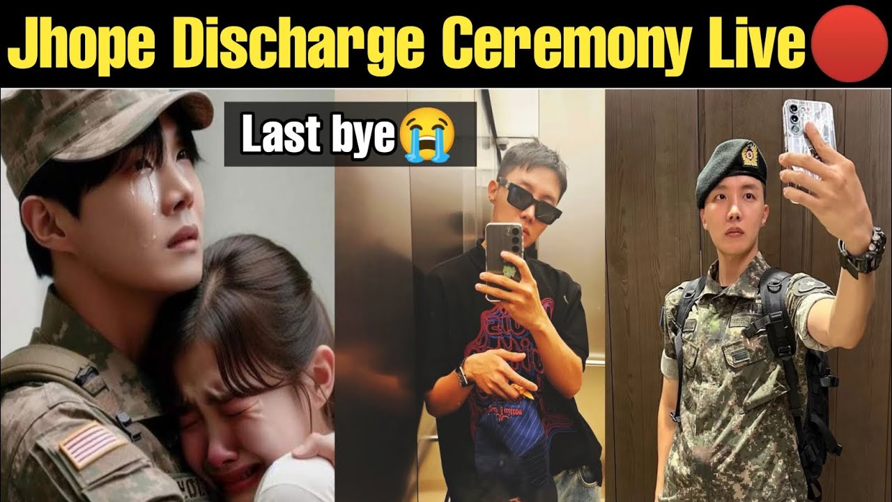 BTS Jhope Discharge Ceremony Live 🔴 Jhope Last Military Update 😱 - YouTube