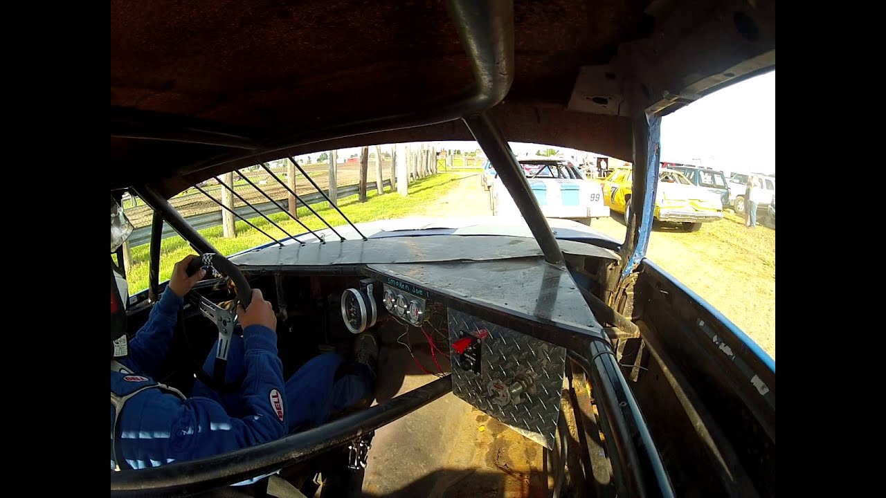 #79 Joe Reinke 6-22-2013 Heat 4 Sheyenne River Speedway. - YouTube