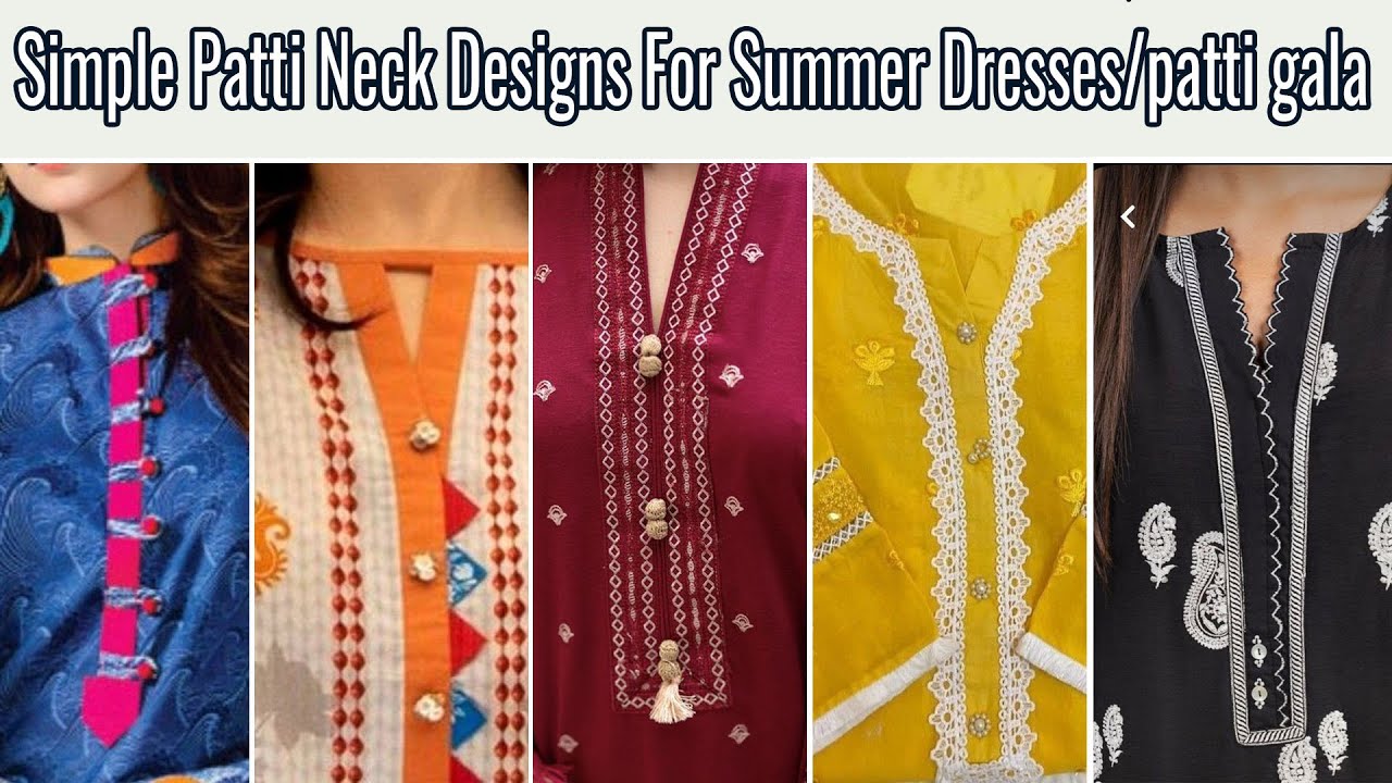 Simple Patti Neck Designs | Sada Gala Design | Patti Neck Designs For ...