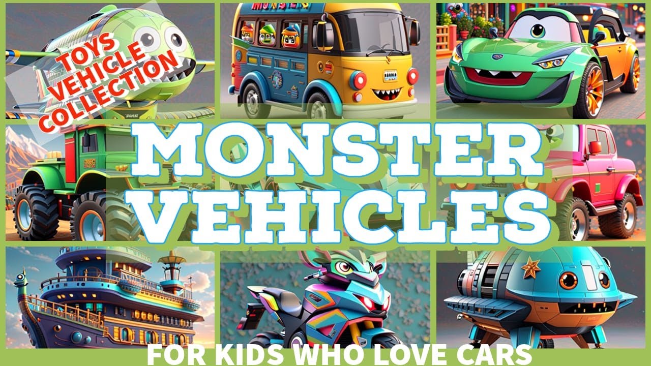 MONSTER VEHICLES | TOY VEHICLE | KIDS TOY JOY - YouTube