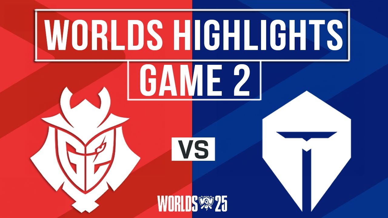 G2 vs TES Highlights Game 2 | Worlds 2025 Quarterfinals | G2 Esports vs ...