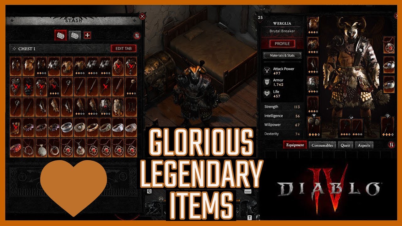 Diablo 4 - Tons of Legendary Items - Glorious Legendaries Showcase ...