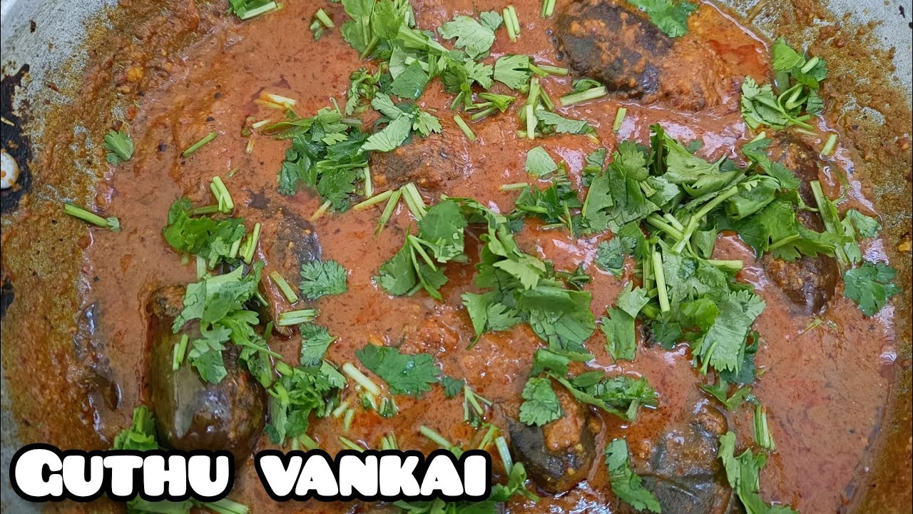 Savor the Flavor of Andhra!Guthu Vankai Recipe|Stuffed Brinjal Curry 🍛# ...
