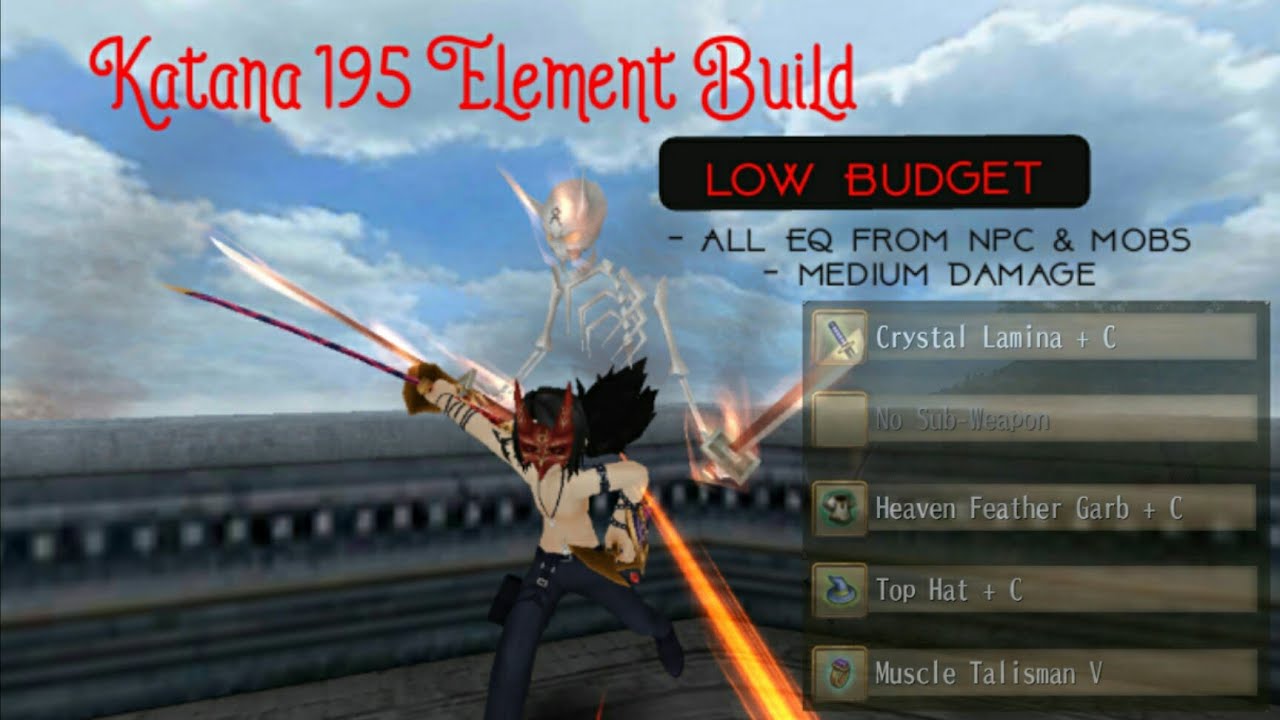 Toram Online - Katana Build lvl 195 (Very Low Budget) - YouTube