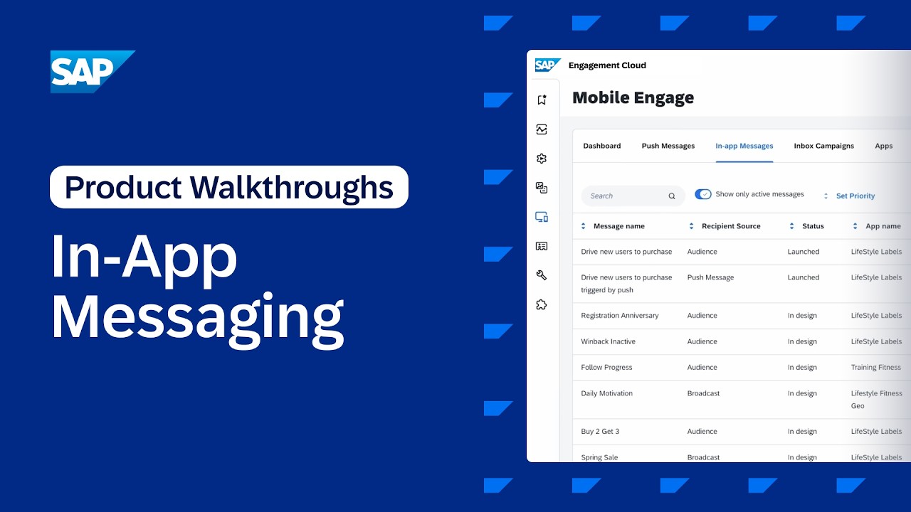 Mobile Engage: In-App Messaging - YouTube