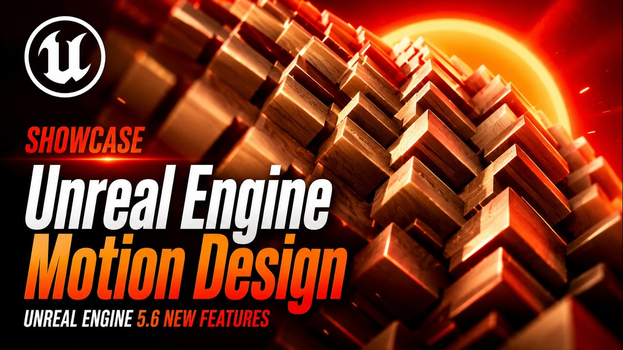 Unreal Engine 5.6 Motion Design - New Features Showcase - YouTube
