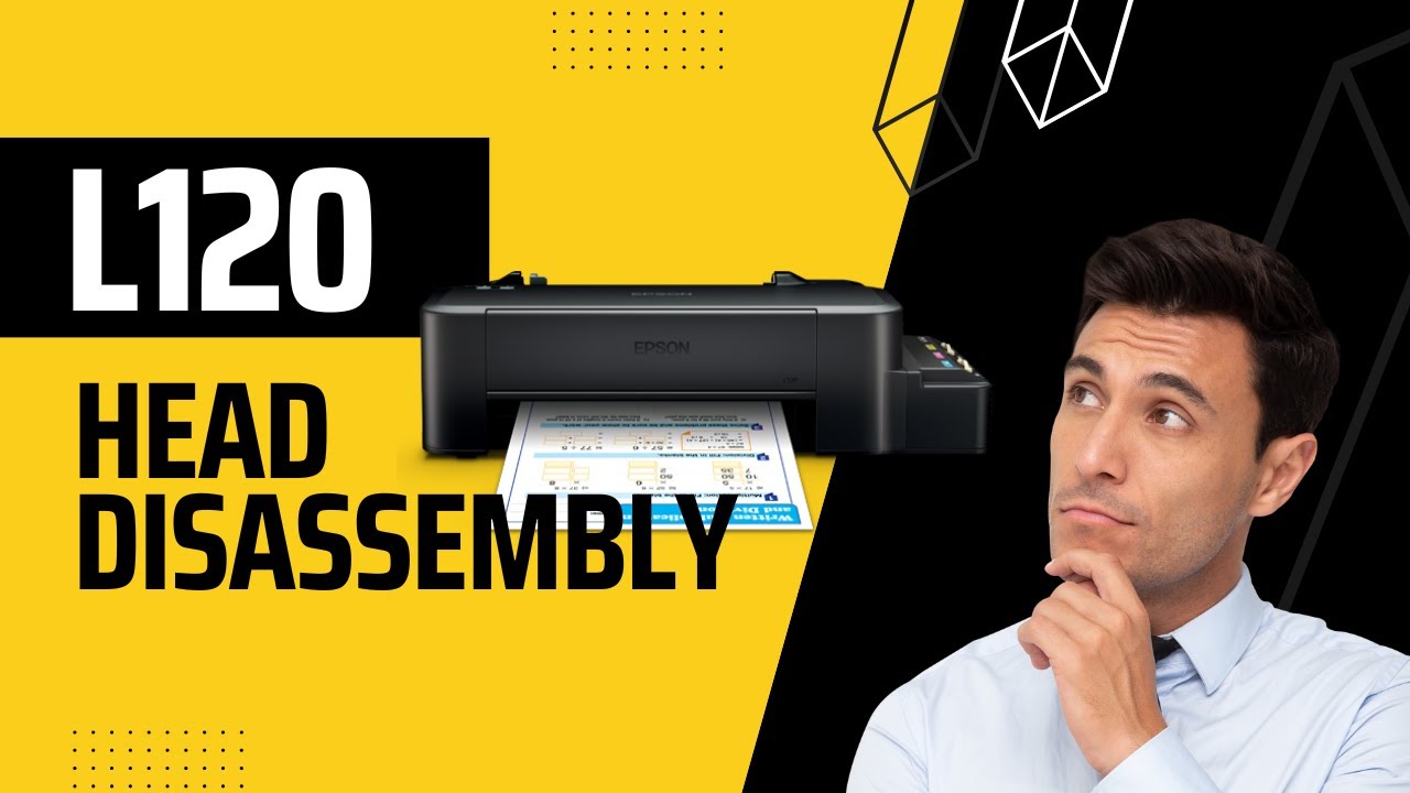 Epson L120 Head Disassembly for Cleaning Missing lines Print Out - YouTube