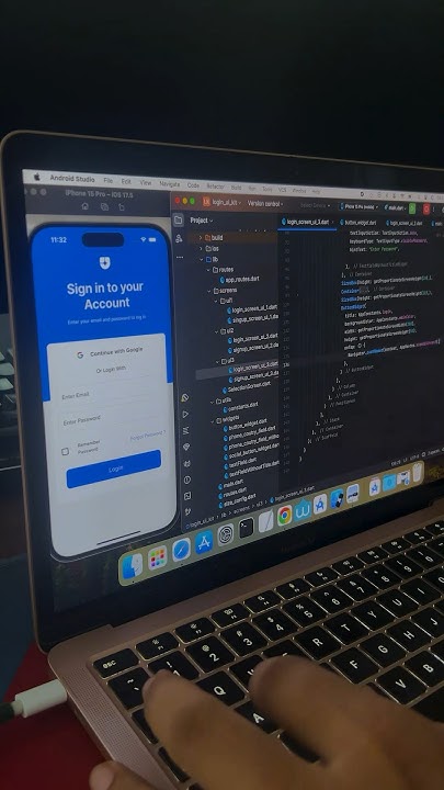 Flutter Login/Register UI | Speed Code | Flutter Code #flutter # ...