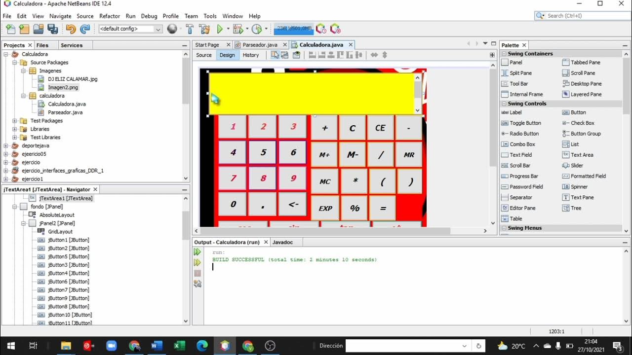 CALCULADORA CIENTÍFICA #APACHE NETBEANS - YouTube