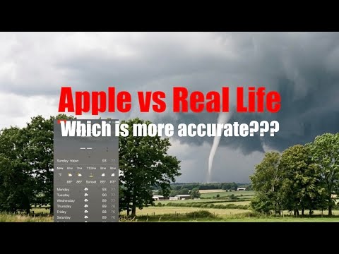 iOS Weather animations vs Irl Weather
