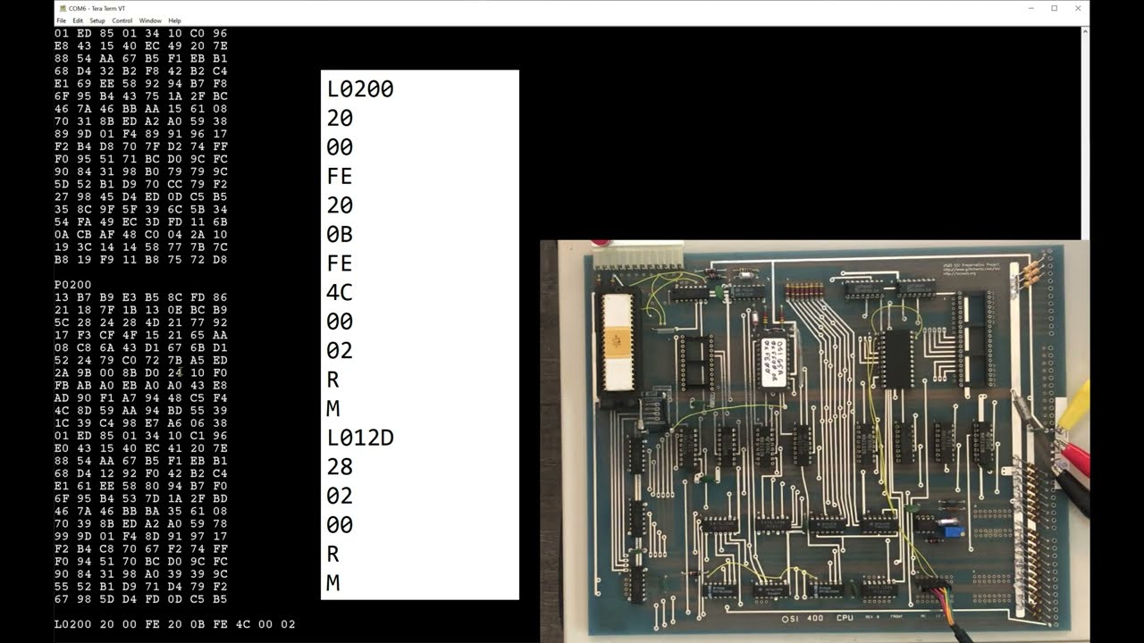 STB930 - MOS 6501 / OSI 400 Demonstration - YouTube