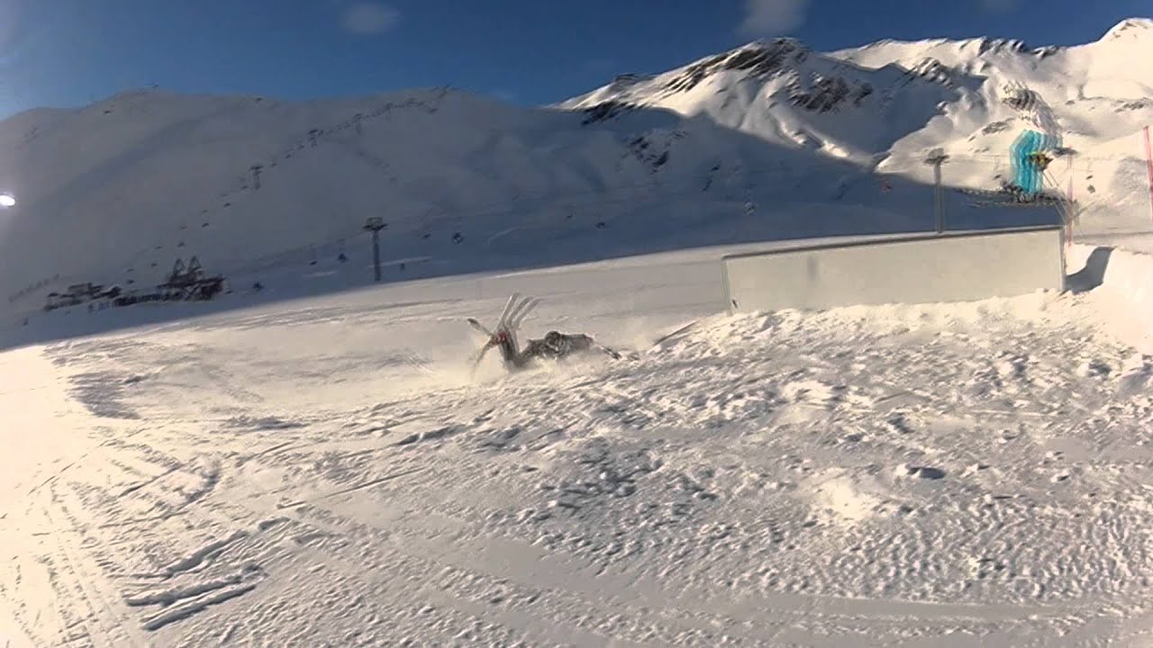 chute ski snowpark - YouTube