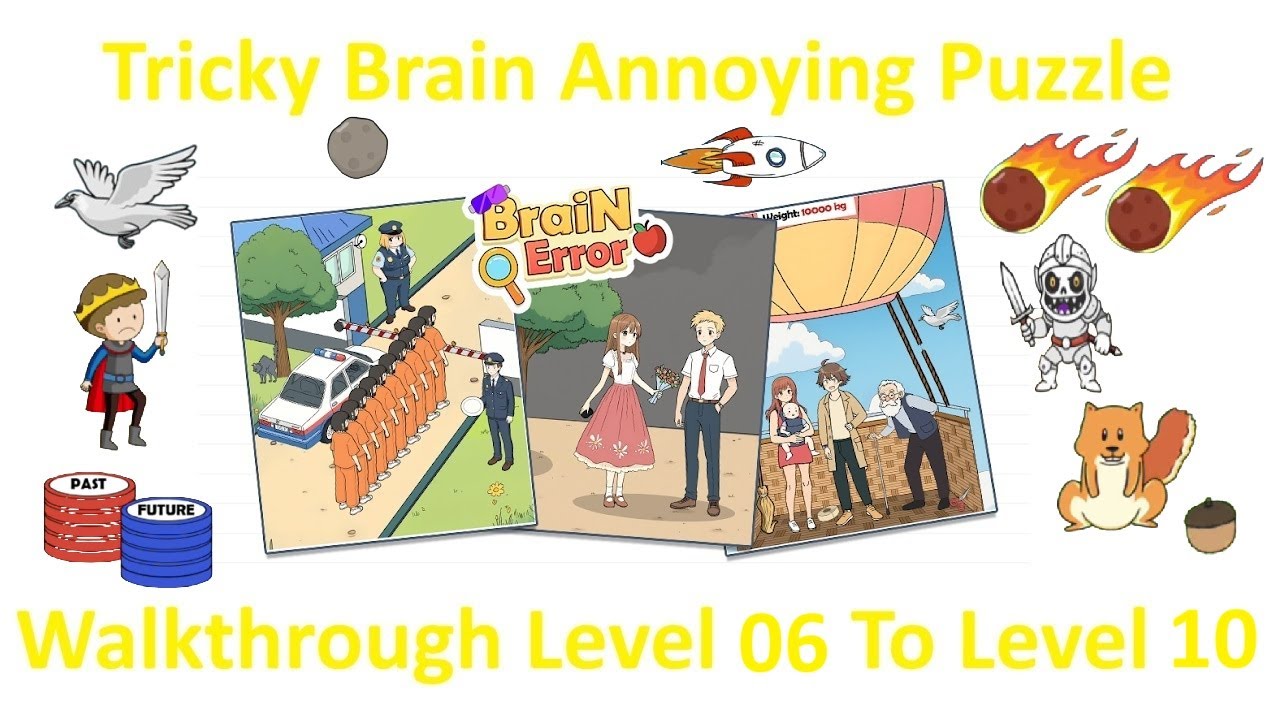 Tricky Brain Annoying Puzzle Walkthrough Level 6 To Level 10 - YouTube