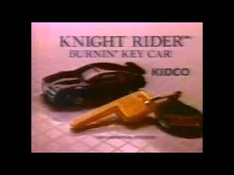 1983 Knight Rider Burnin' Key Car Classic Toy Television Commercial ...