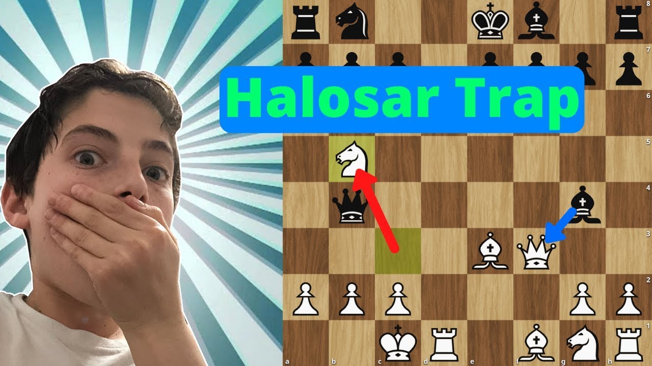 Halosar Trap (Awesome Chess Trap) - YouTube