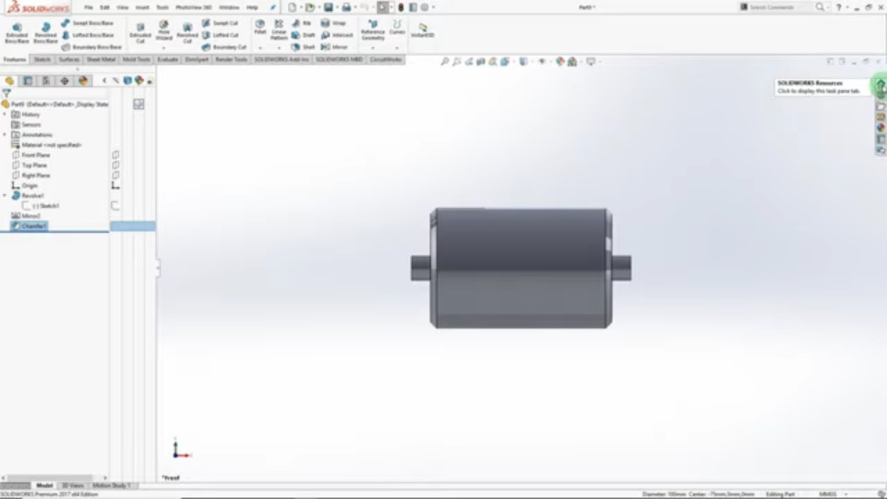 SolidWorks Tutorials for beginners Exercise 4. - YouTube