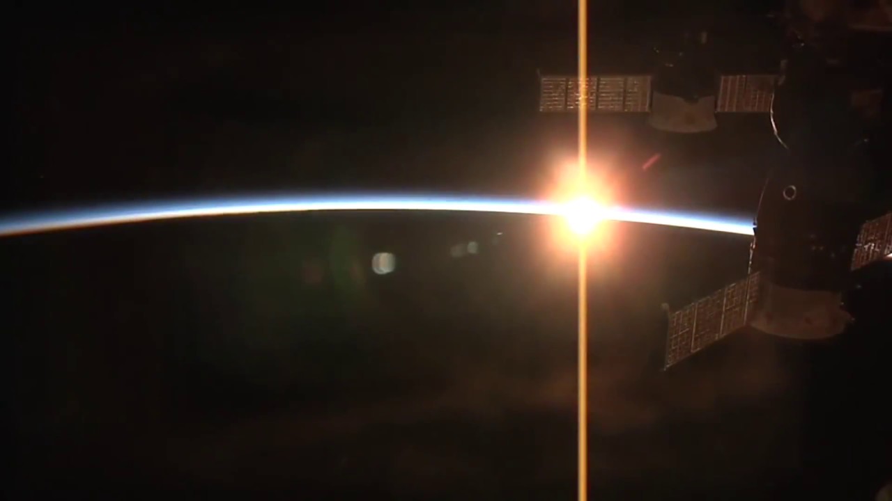 Sunset as seen from the ISS - YouTube