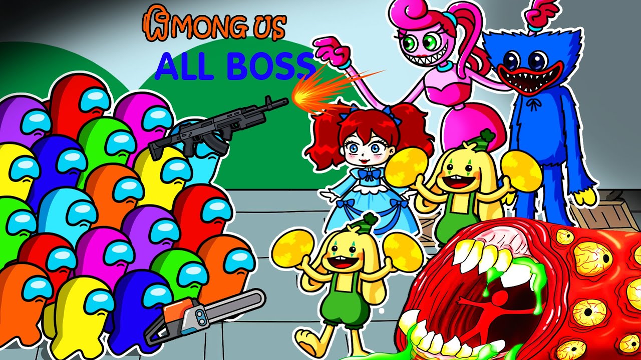 어몽어스 VS TRAIN EATER VS POPPY PLAYTIME Full Episodes | Among Us ...