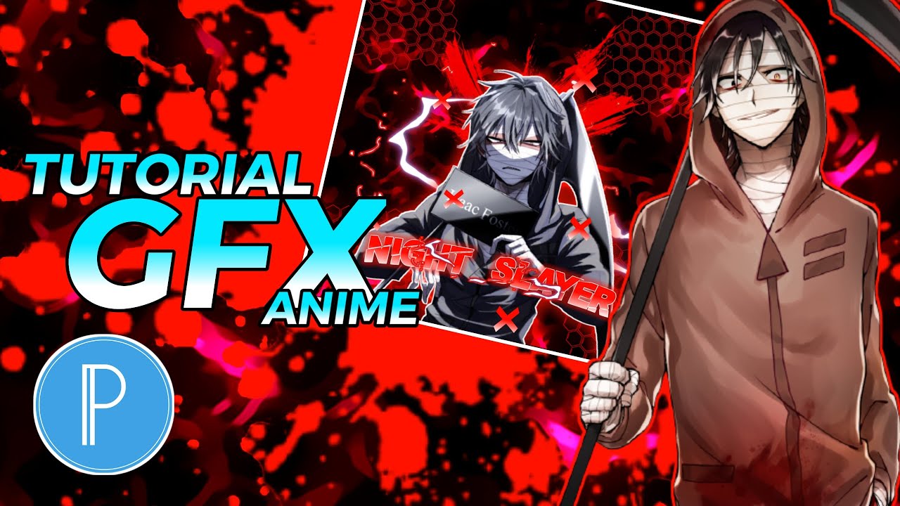 CARA MEMBUAT LOGO GFX ANIME SIMPLE DI ANDROID || PIXELLAB - YouTube