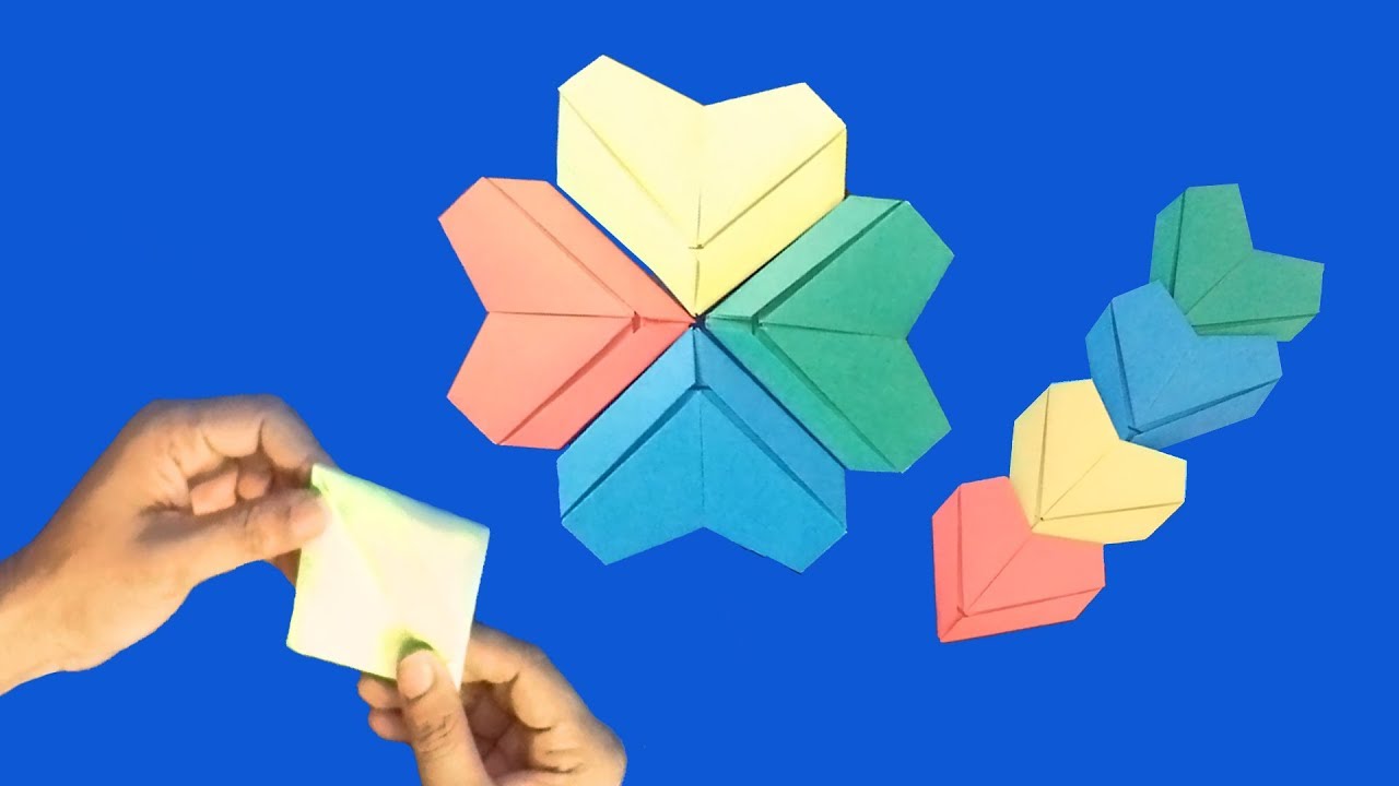 How to Make Heart and Square Shape Paper Craft | DIY | Crest Crafts ...