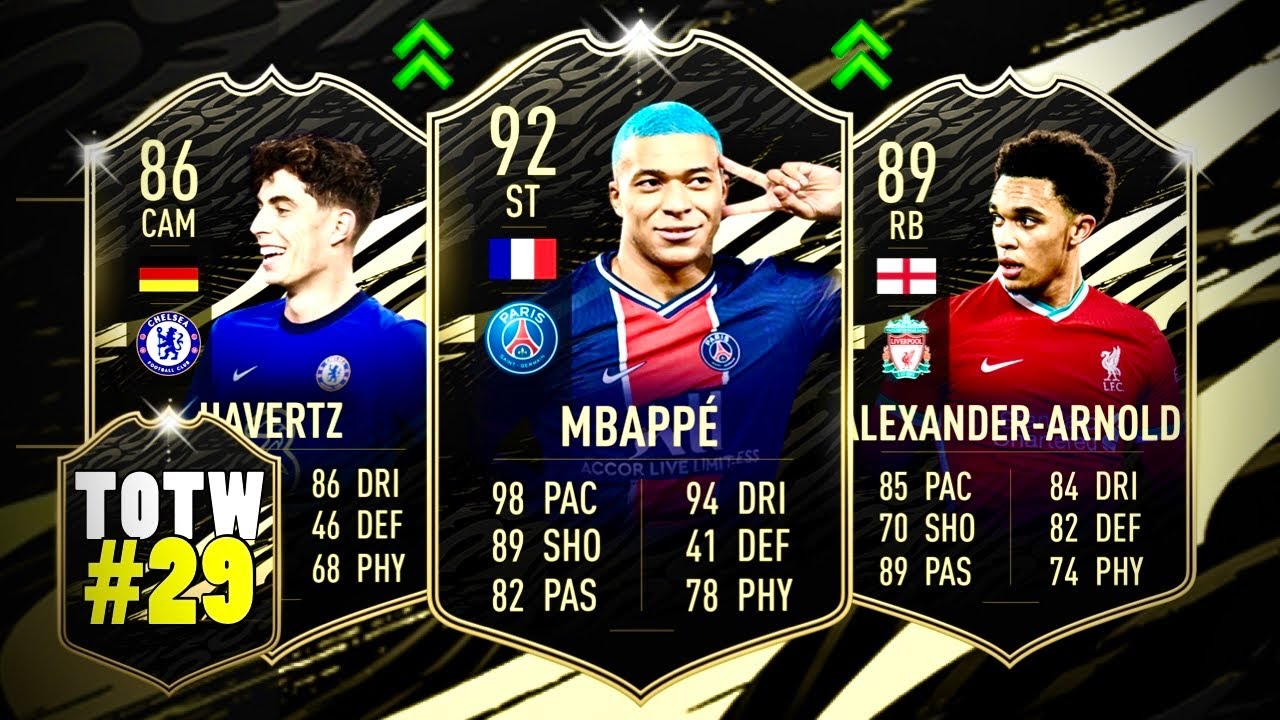FIFA 21 | TOTW 29 PREDICTIONS! 👀🔥 ft. Mbappé 🇫🇷 Havertz 🇩🇪 Alexander ...