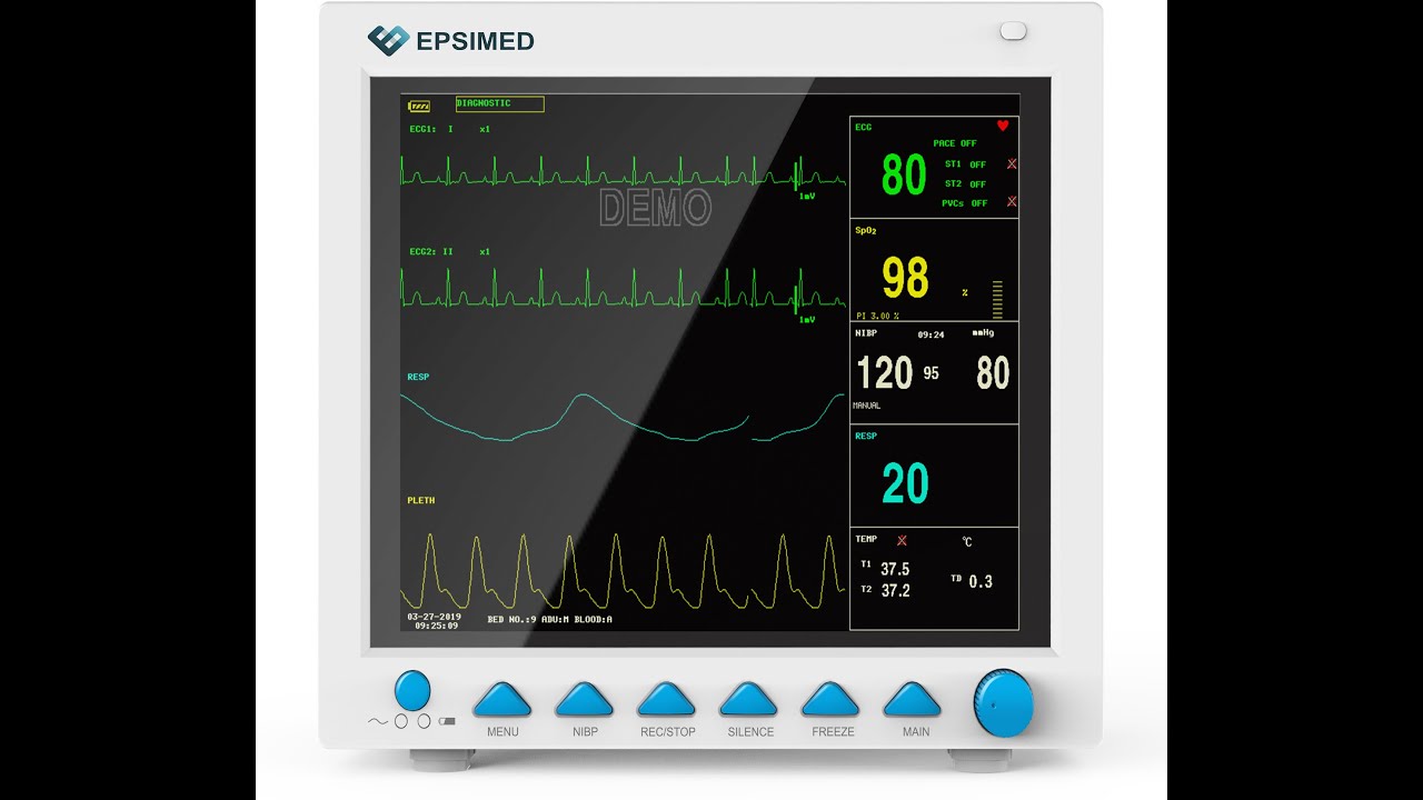 EPSIMED 12” PATIENT MONITOR - YouTube